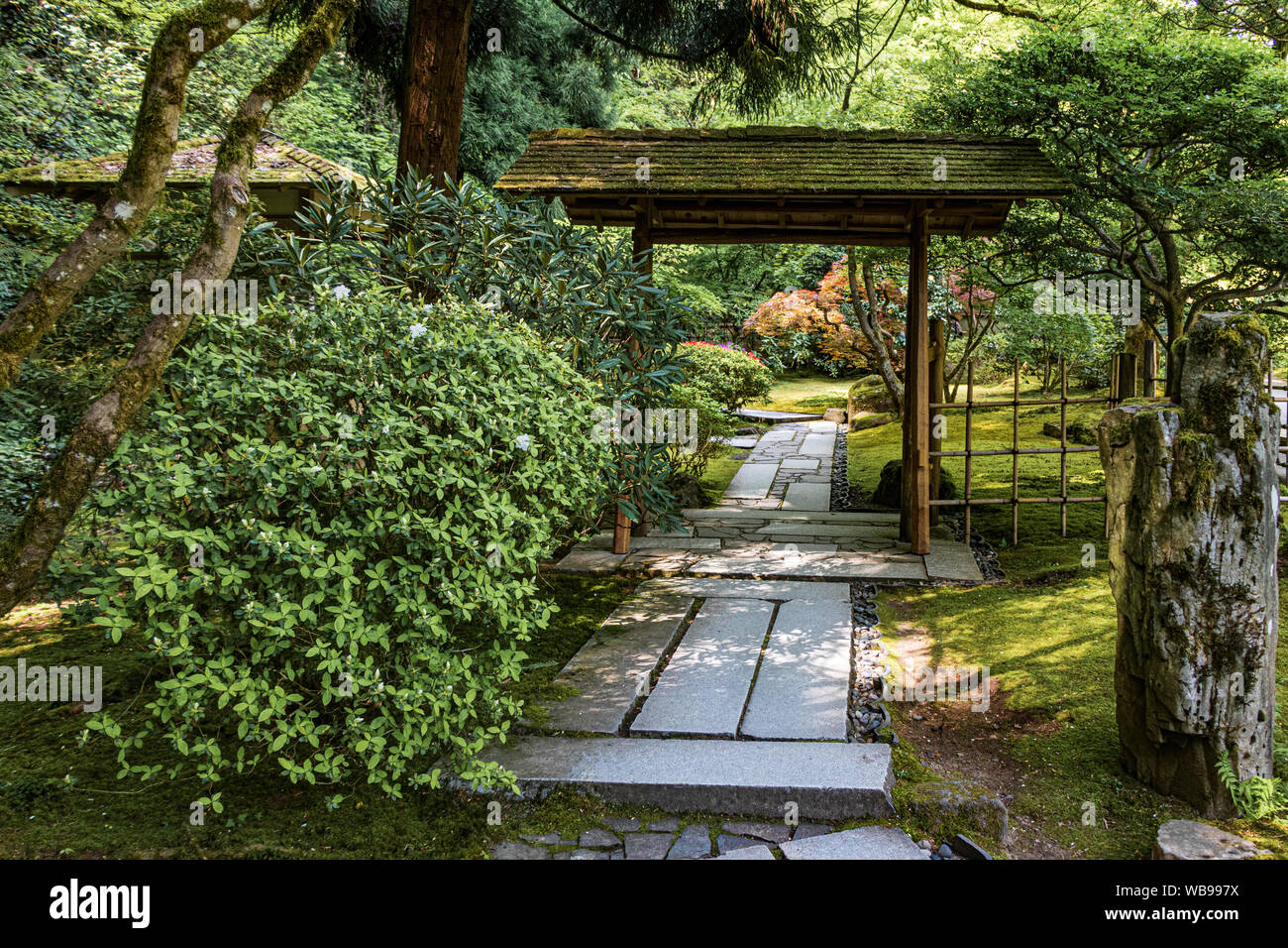 Portland Oregon Japanese Garden Stock Photo - Alamy