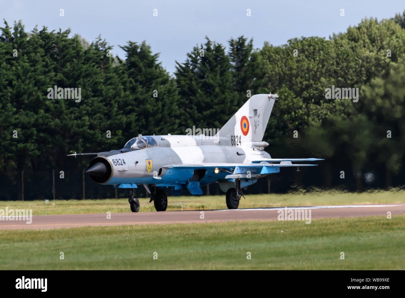 Romanian Air Force Mig-21 jet Aircraft Stock Photo - Alamy