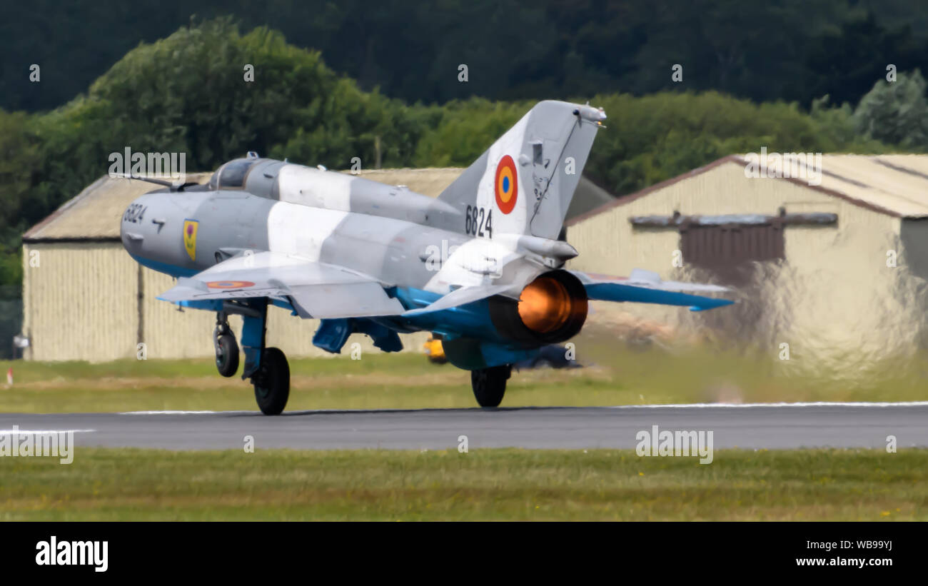 Romanian Air Force Mig-21 jet Aircraft Stock Photo - Alamy