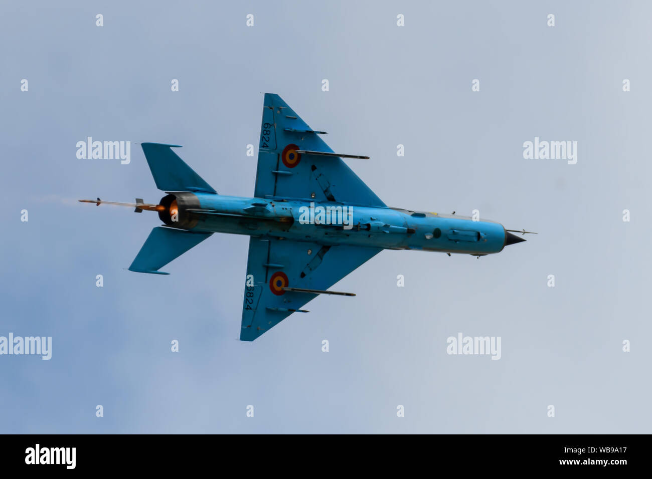 Romanian Air Force Mig-21 jet Aircraft Stock Photo - Alamy