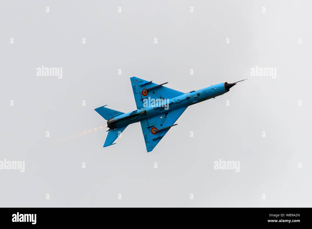 Romanian Air Force Mig-21 jet Aircraft Stock Photo - Alamy