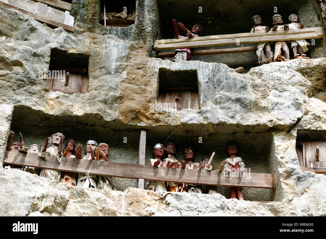 Tana Toraja - Londa, is a very extensive burial cave at the base of a ...
