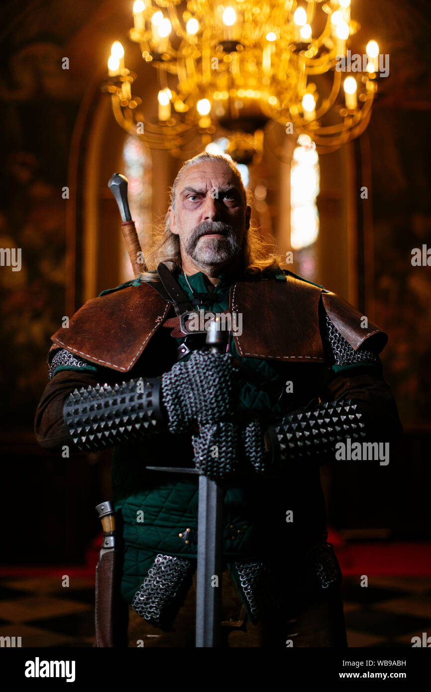 The Witcher Cosplayer at the 1st German Castle Con at Schloss Burg an ...