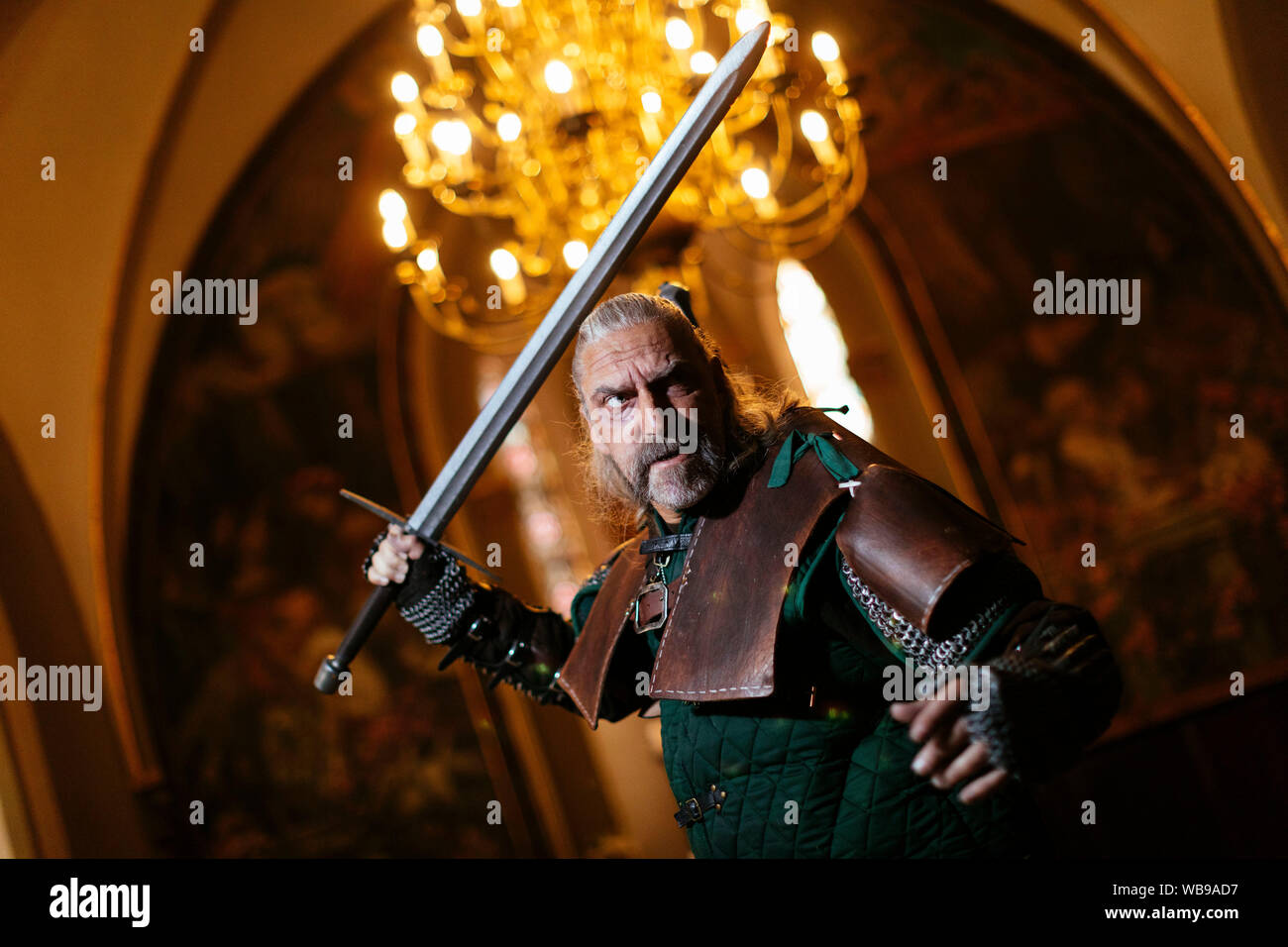 The Witcher Cosplayer at the 1st German Castle Con at Schloss Burg an ...