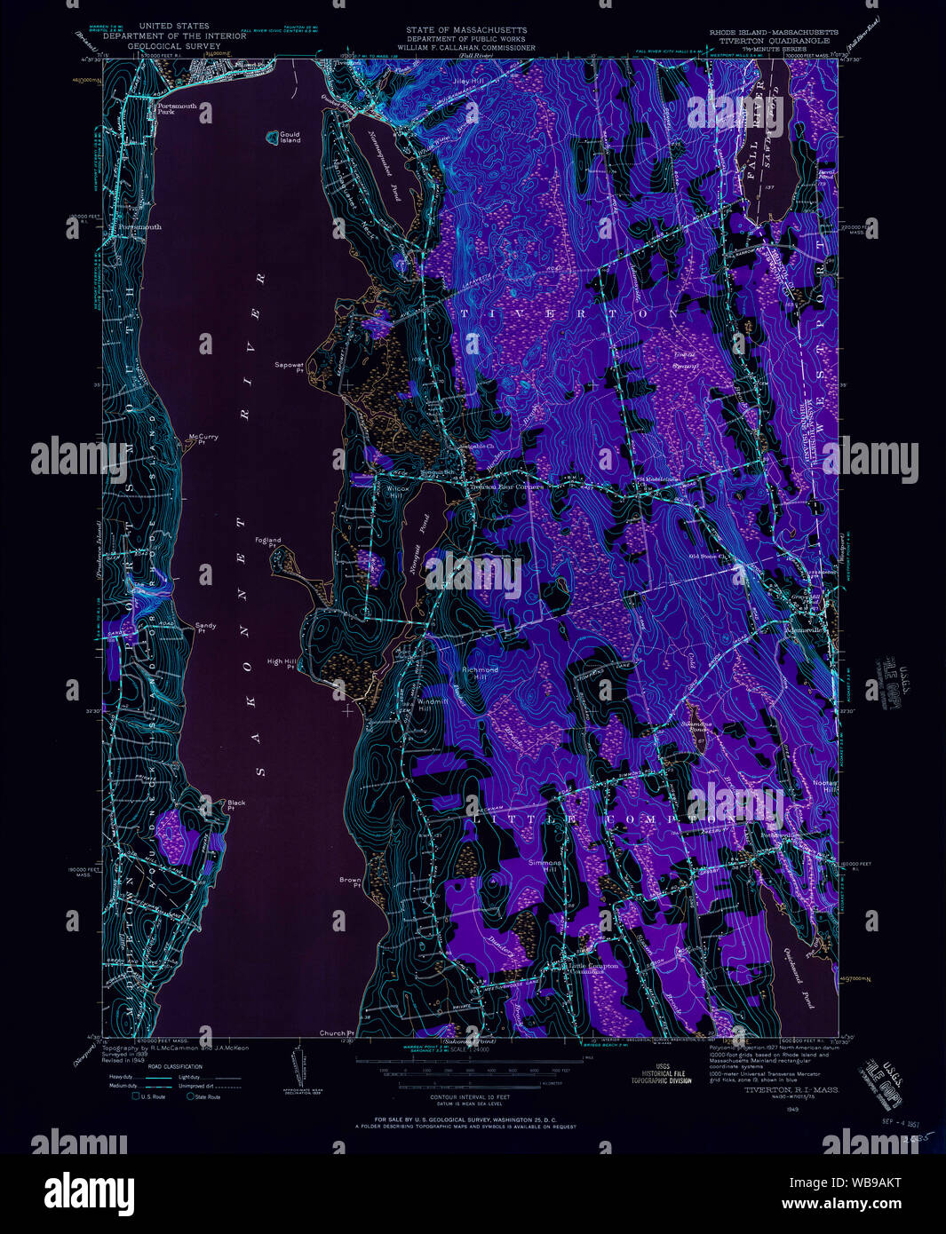 Map of tiverton hi-res stock photography and images - Alamy
