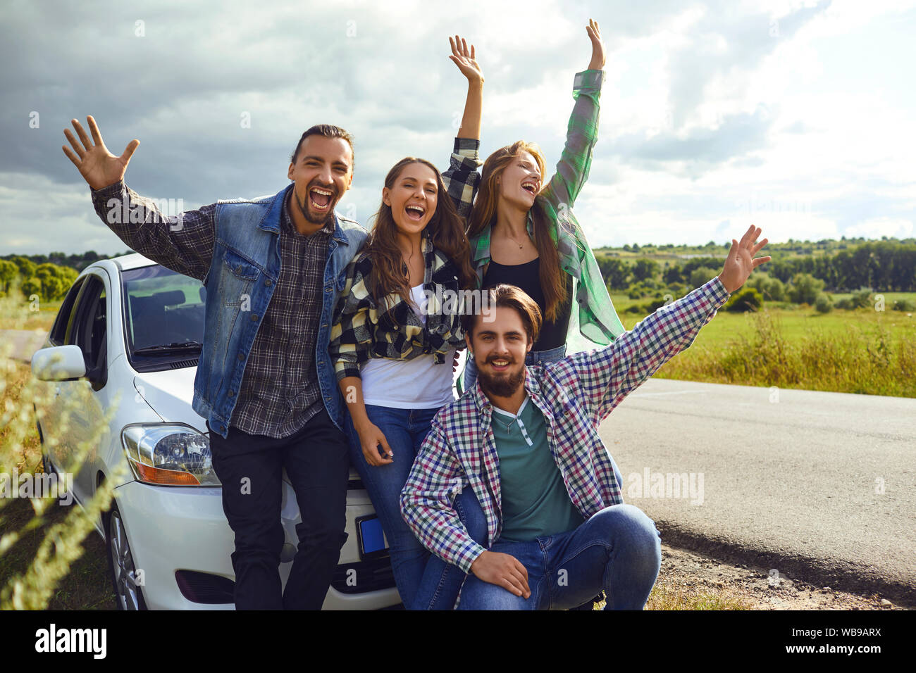 Group road trip hi-res stock photography and images - Alamy