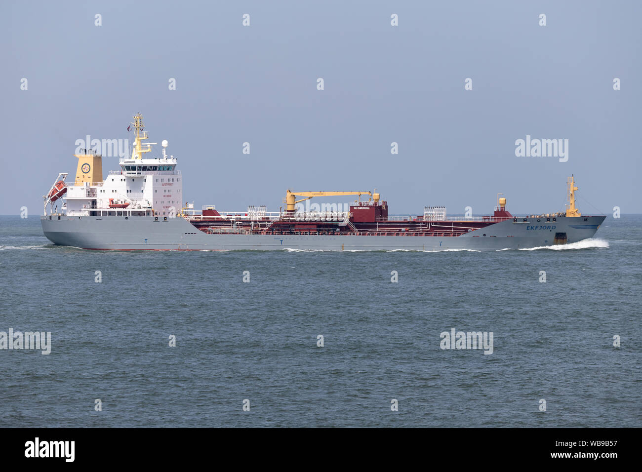 oil products tanker EKFJORD inbound Rotterdam Stock Photo - Alamy