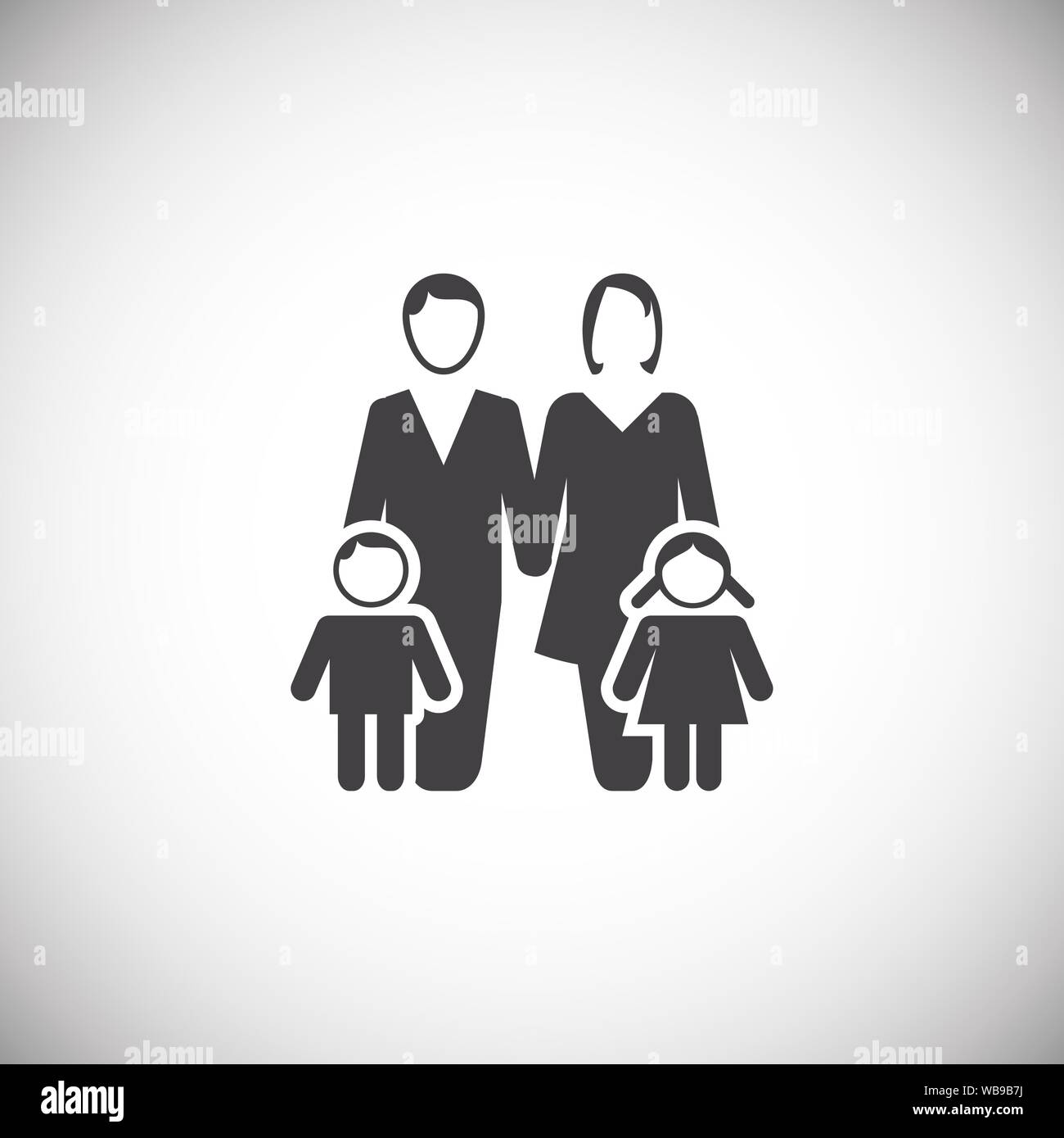 Family day related icon on background for graphic and web design ...