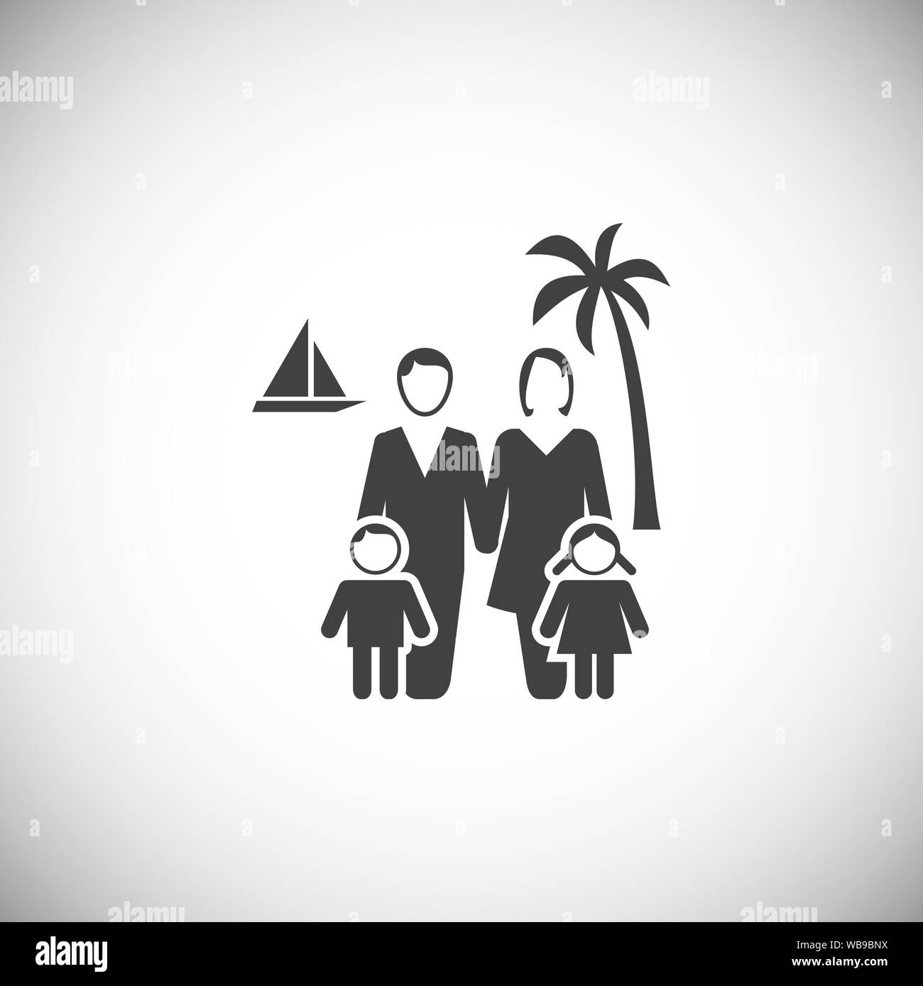 Family day related icon on background for graphic and web design ...