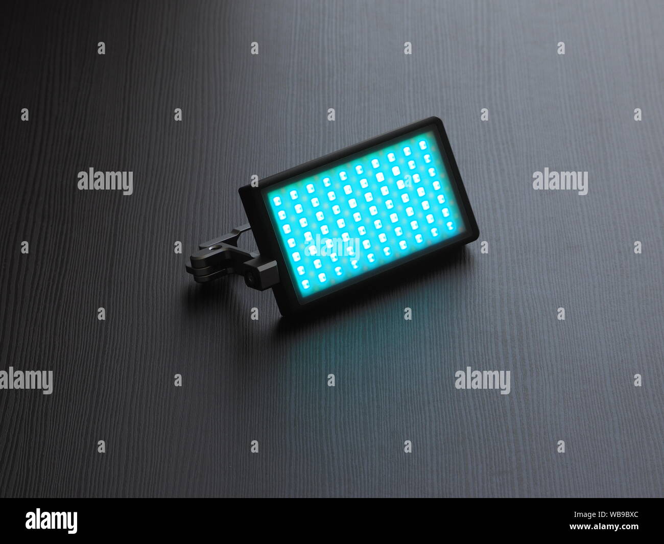RGB light on a dark background. Blue light Stock Photo - Alamy