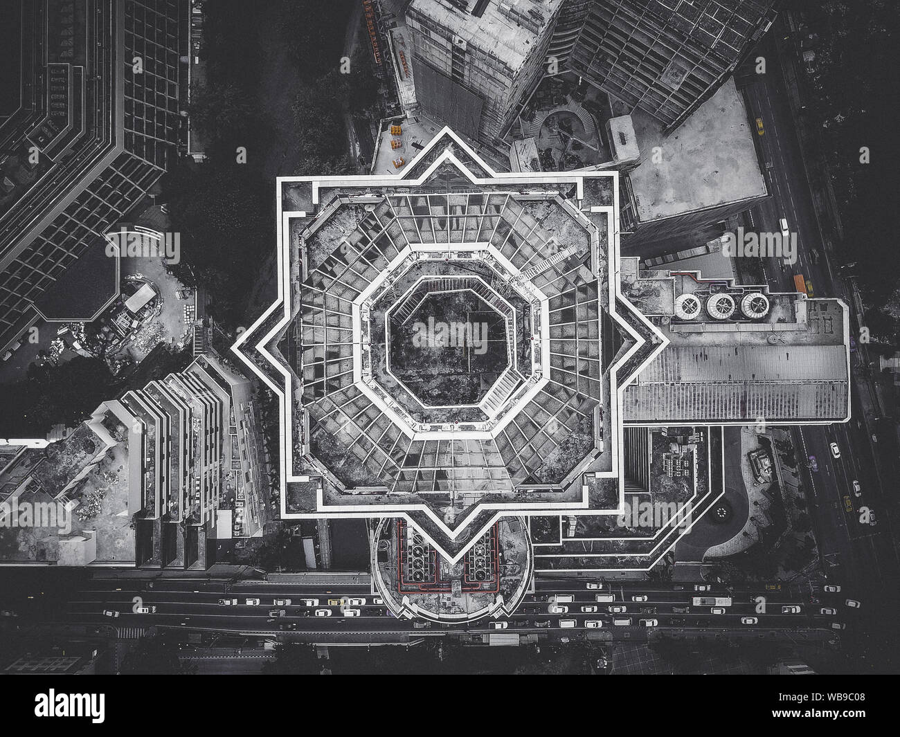Ploenchit view from above in Bangkok in Thailand Stock Photo - Alamy