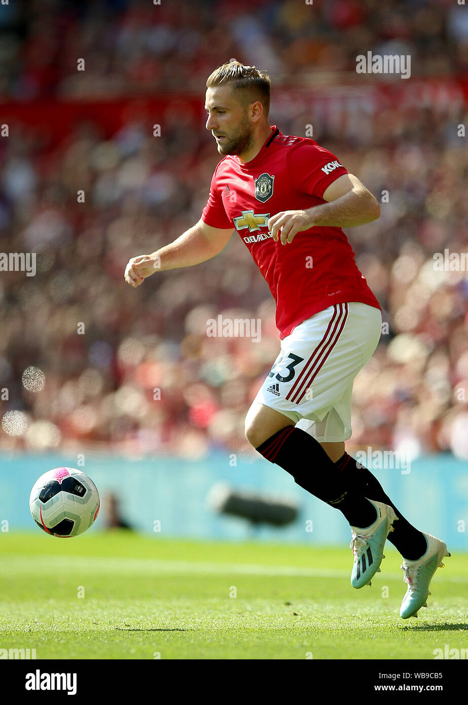 Manchester United's Luke Shaw during the Premier League match at Old ...