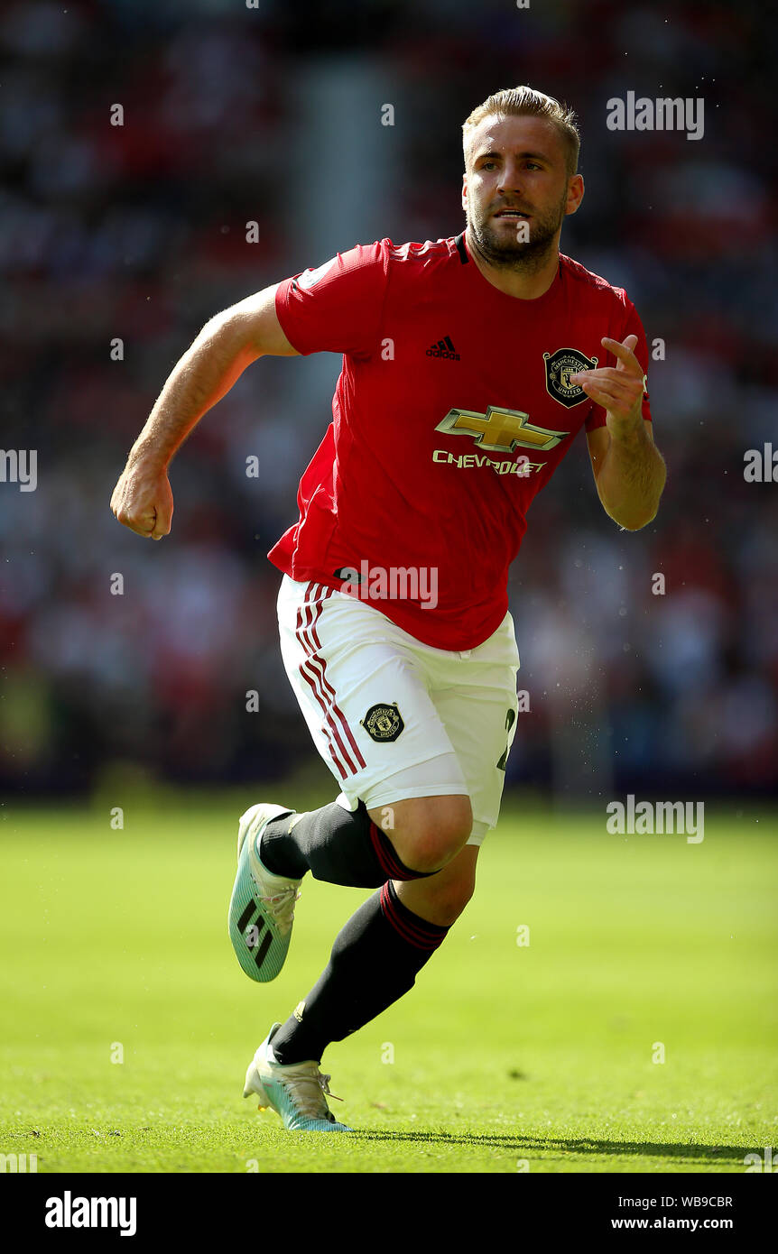Manchester United's Luke Shaw during the Premier League match at Old ...