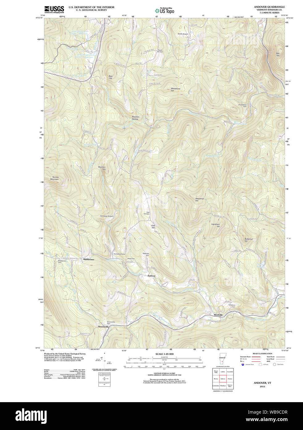 Andover map hi-res stock photography and images - Alamy