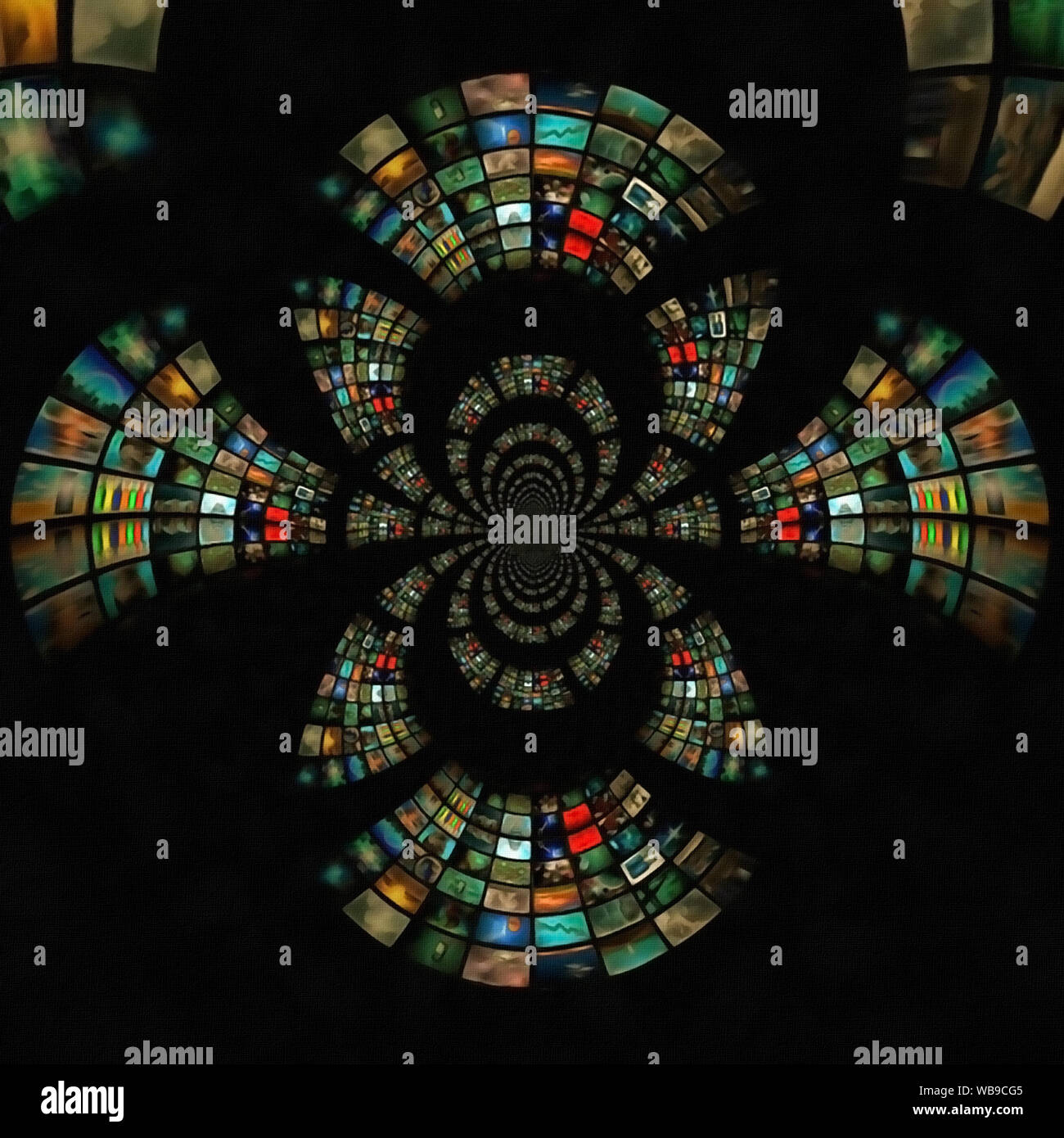 Multimedia tunnel hi-res stock photography and images - Alamy