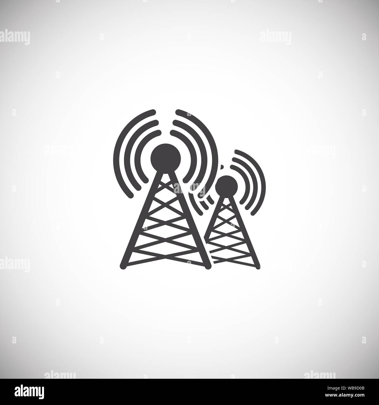 Antenna related icon on background for graphic and web design. Simple ...