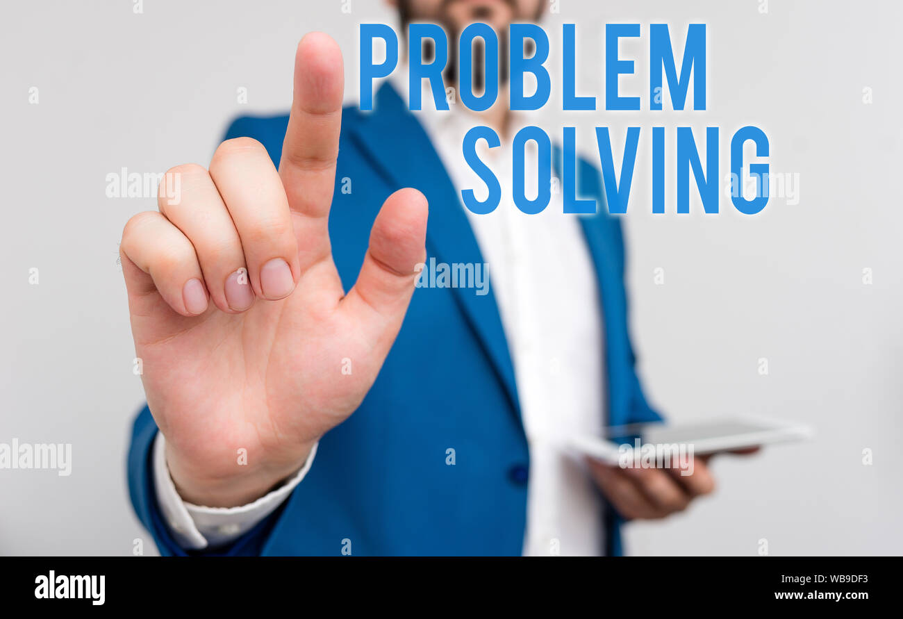 Conceptual hand writing showing Problem Solving. Concept meaning ...