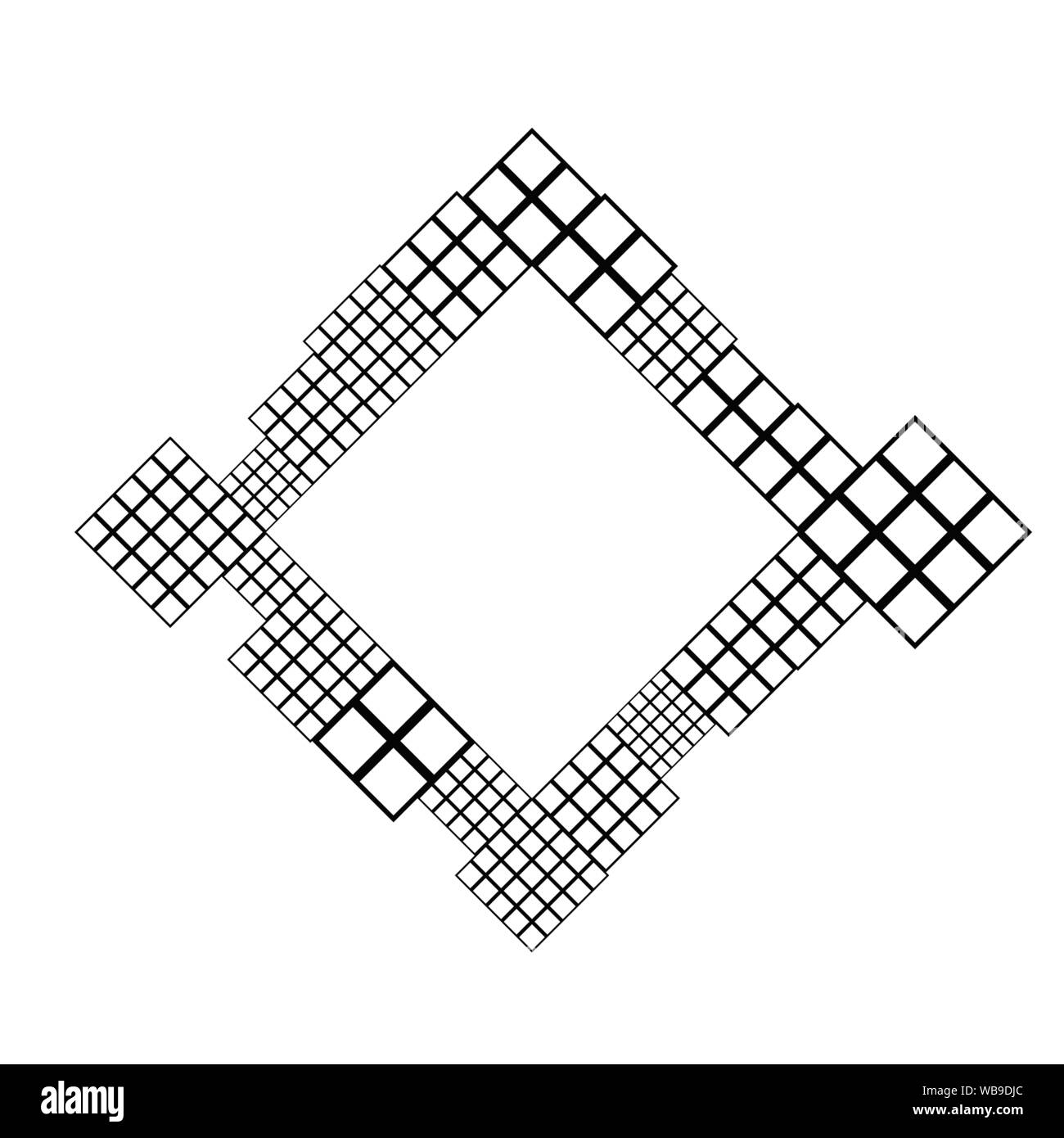 Minimal diagonal square badge template - geometrical abstract modern ...