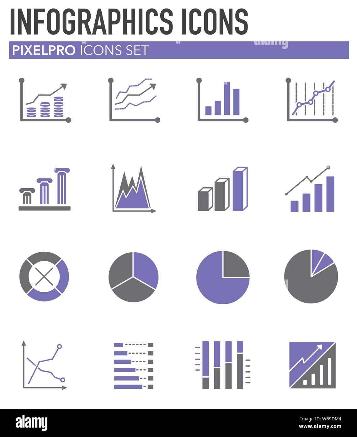 Infographics related icons set on background for graphic and web design ...
