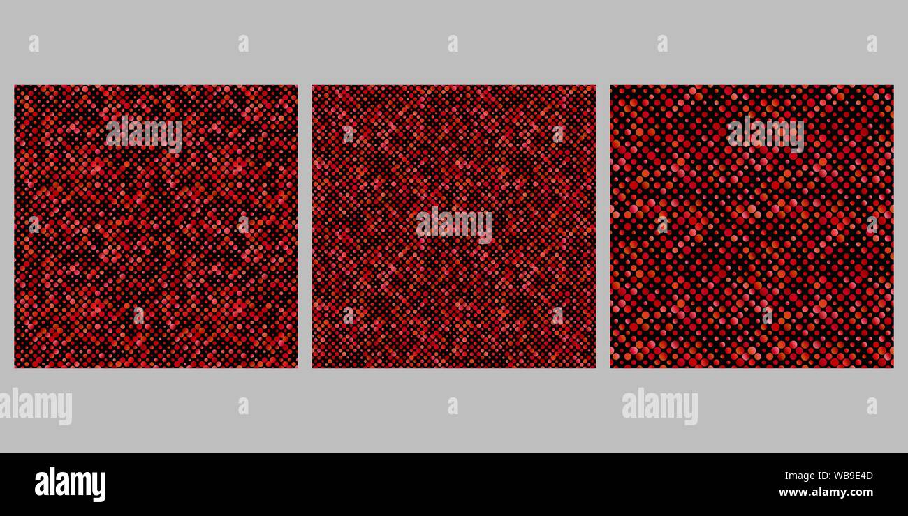 Seamless gradient dot pattern background set - abstract vector graphic ...