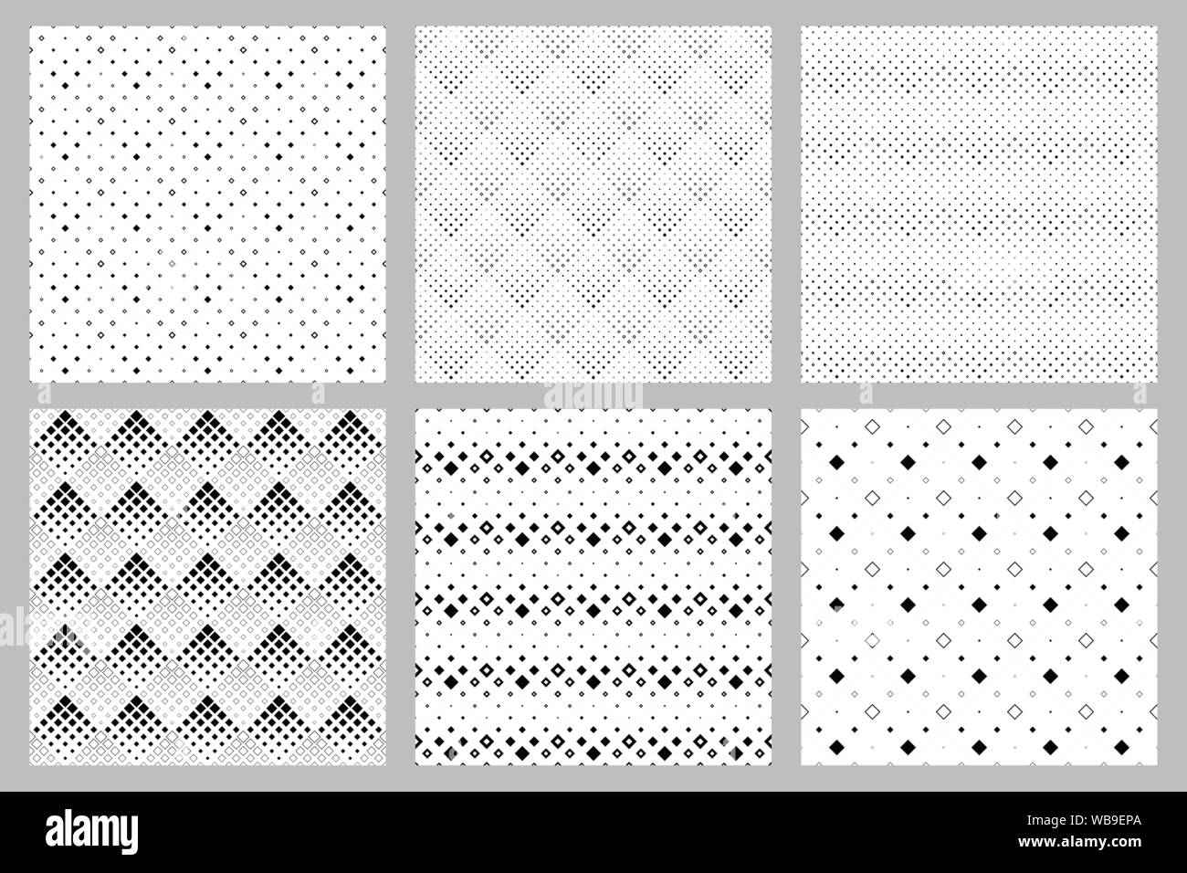 Seamless Diagonal Square Pattern Background Collection Abstract Vector Illustrations From