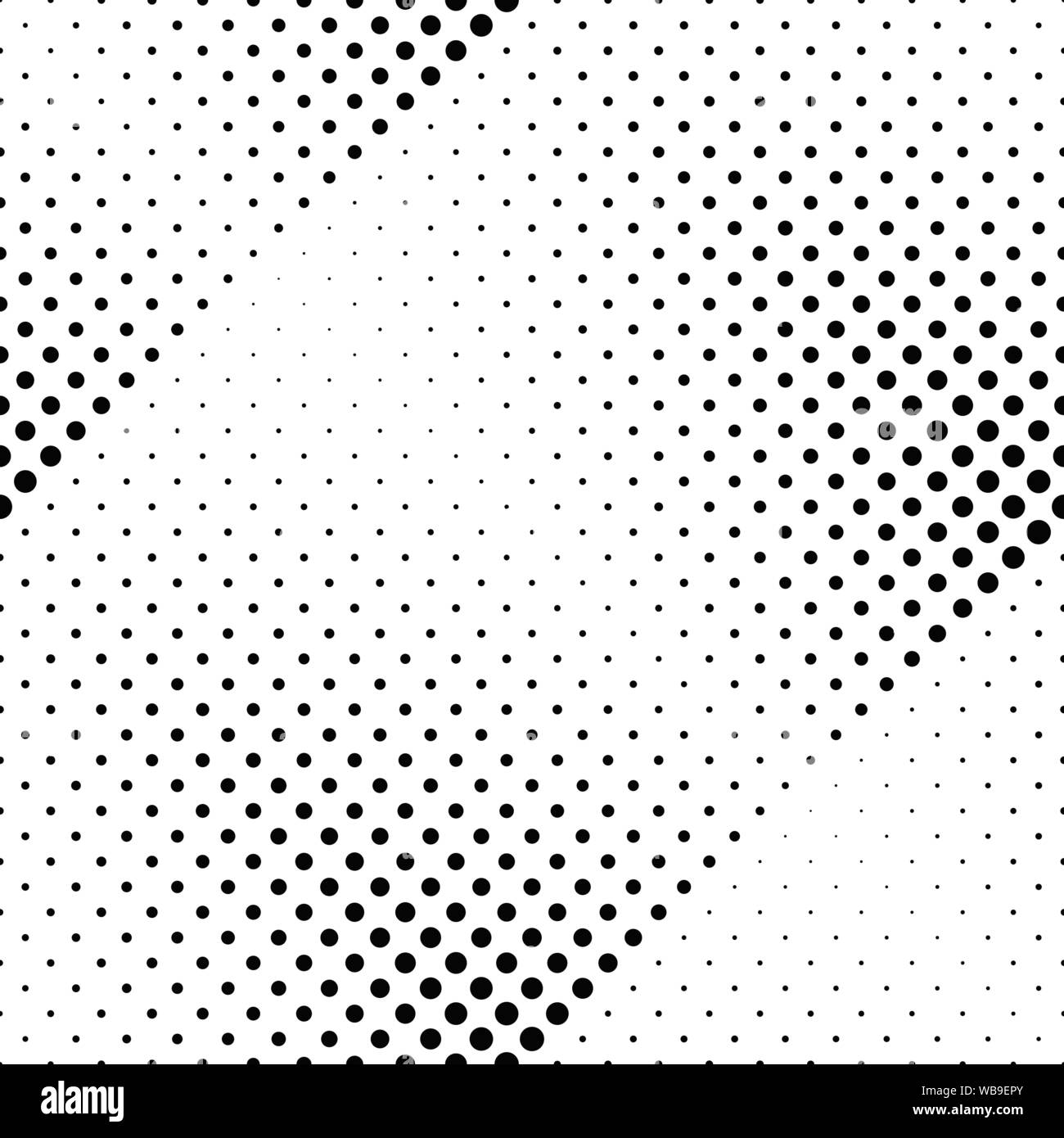 Seamless dot pattern background design - abstract monochrome vector ...