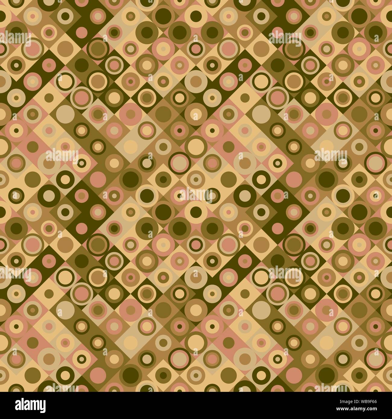 Colorful geometrical square and circle pattern background - seamless ...