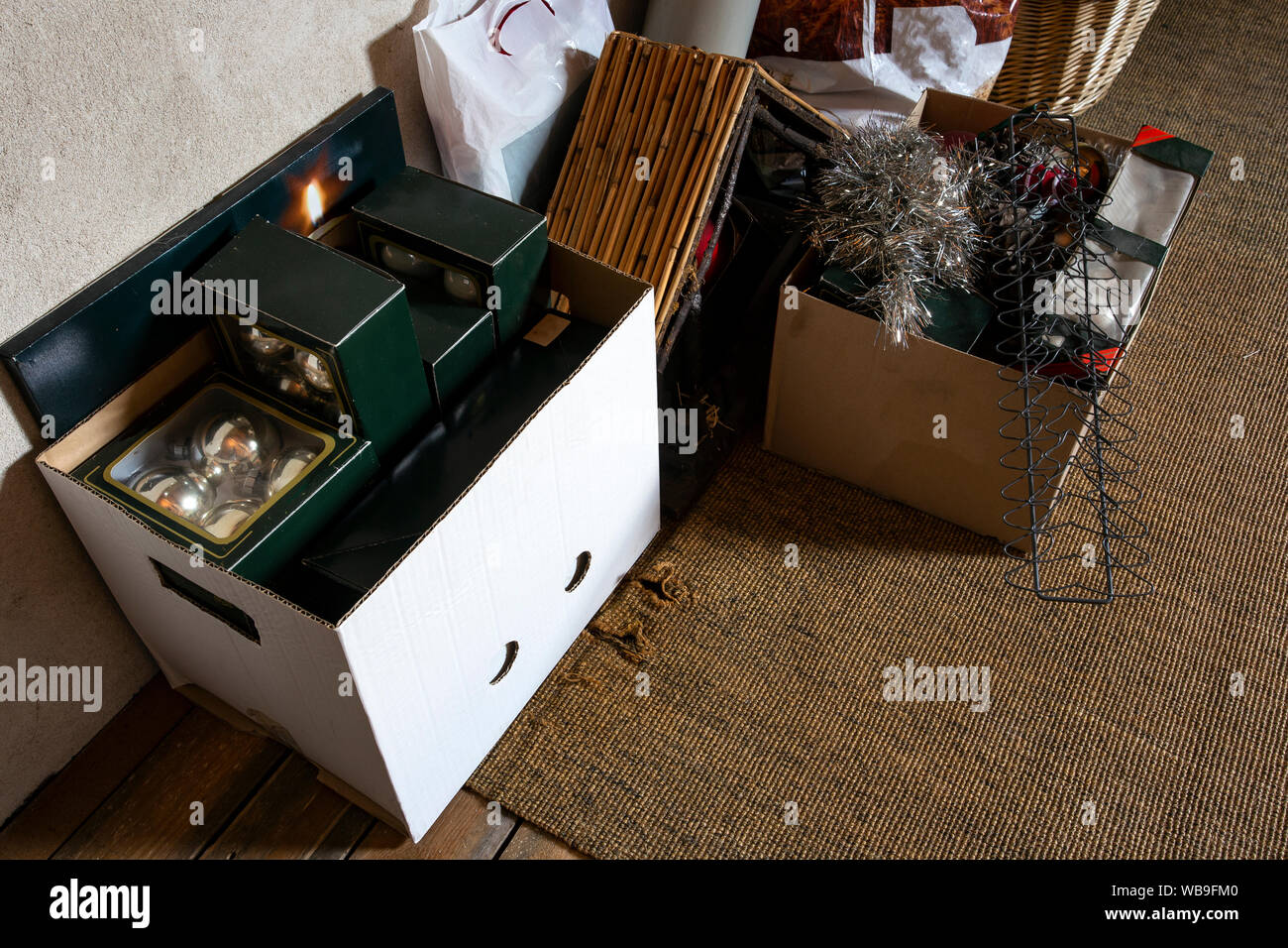 Attic boxes hi-res stock photography and images - Alamy