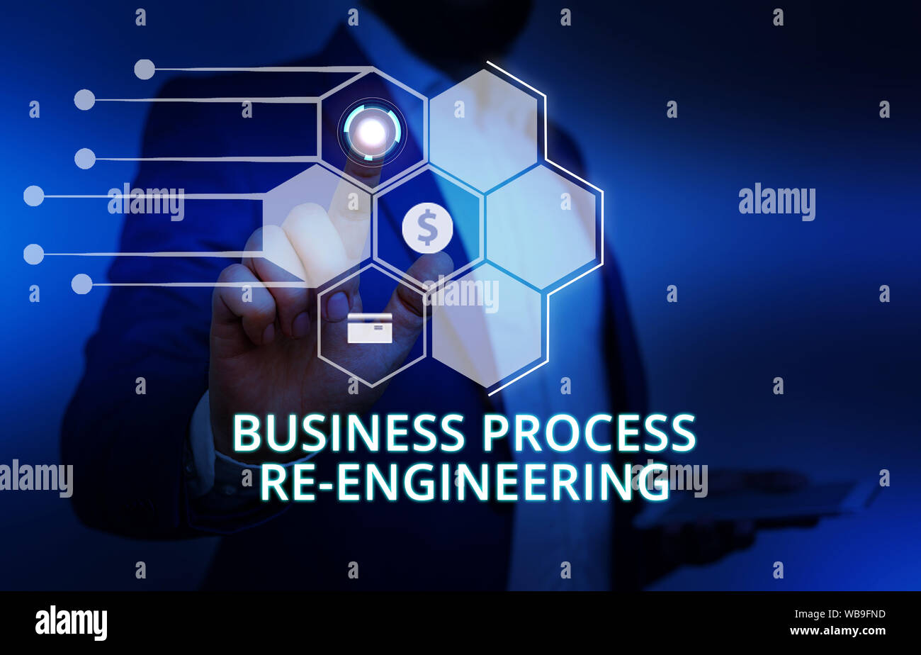 Word writing text Business Process Re Engineering. Business photo ...