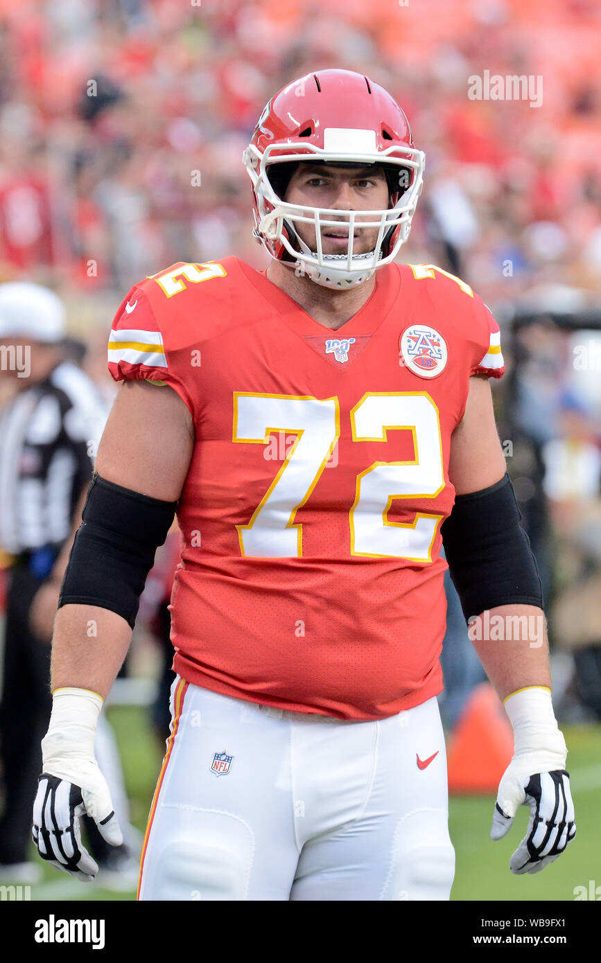 Aug 24, 2019: During pregame warm-ups offensive tackle Eric Fisher (72 ...