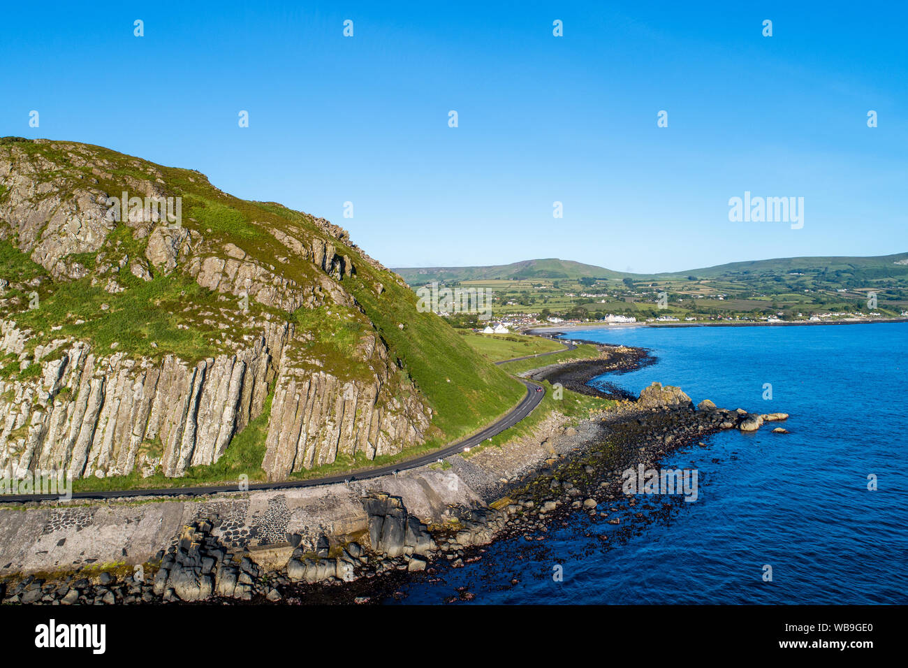 Northern Ireland, UK. Antrim Coast Road a.k.a Causeway Coastal Route ...