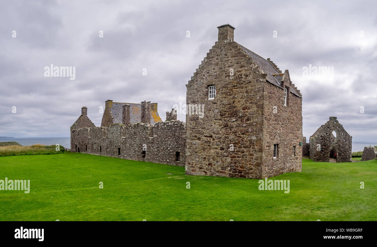 Ruins of Dunnottar Castle. Dunnottar Castle is a ruin of a castle in ...