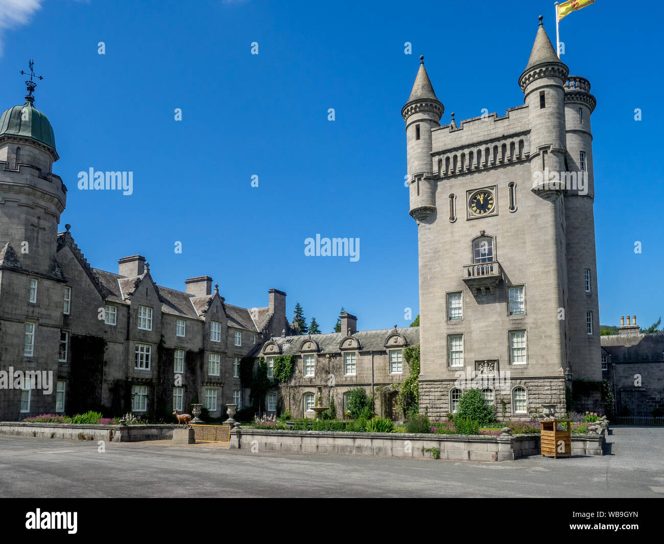 Balmoral Castle on July 25, 2017 in Aberdeenshire Scotland. Balmoral ...