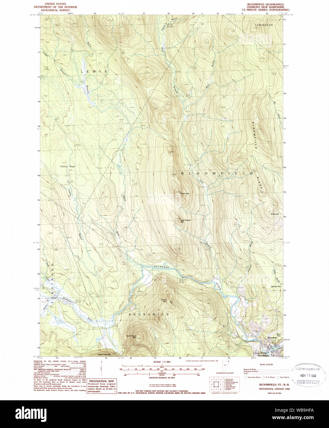 Map of bloomfield Cut Out Stock Images & Pictures - Alamy