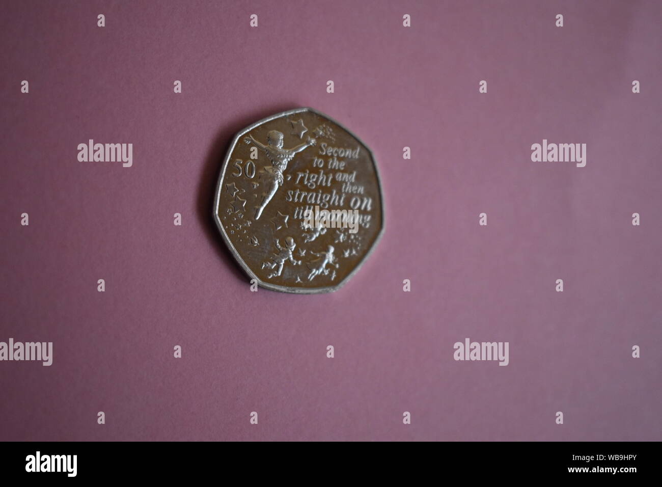 Peter pan fifty pence coin hi-res stock photography and images - Alamy