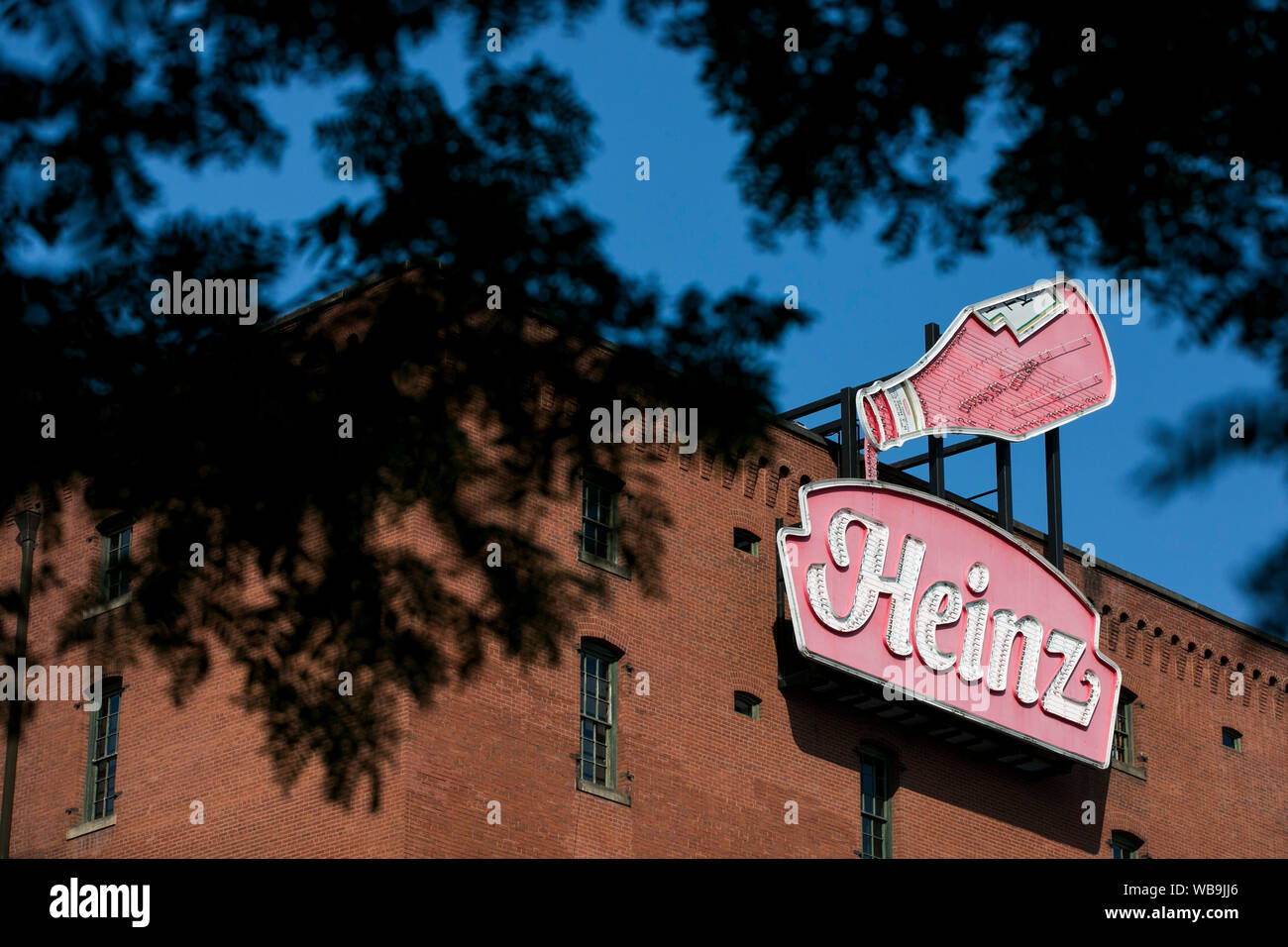 A Heinz Ketchup sign in Pittsburgh, Pennsylvania on August 9, 2019 ...