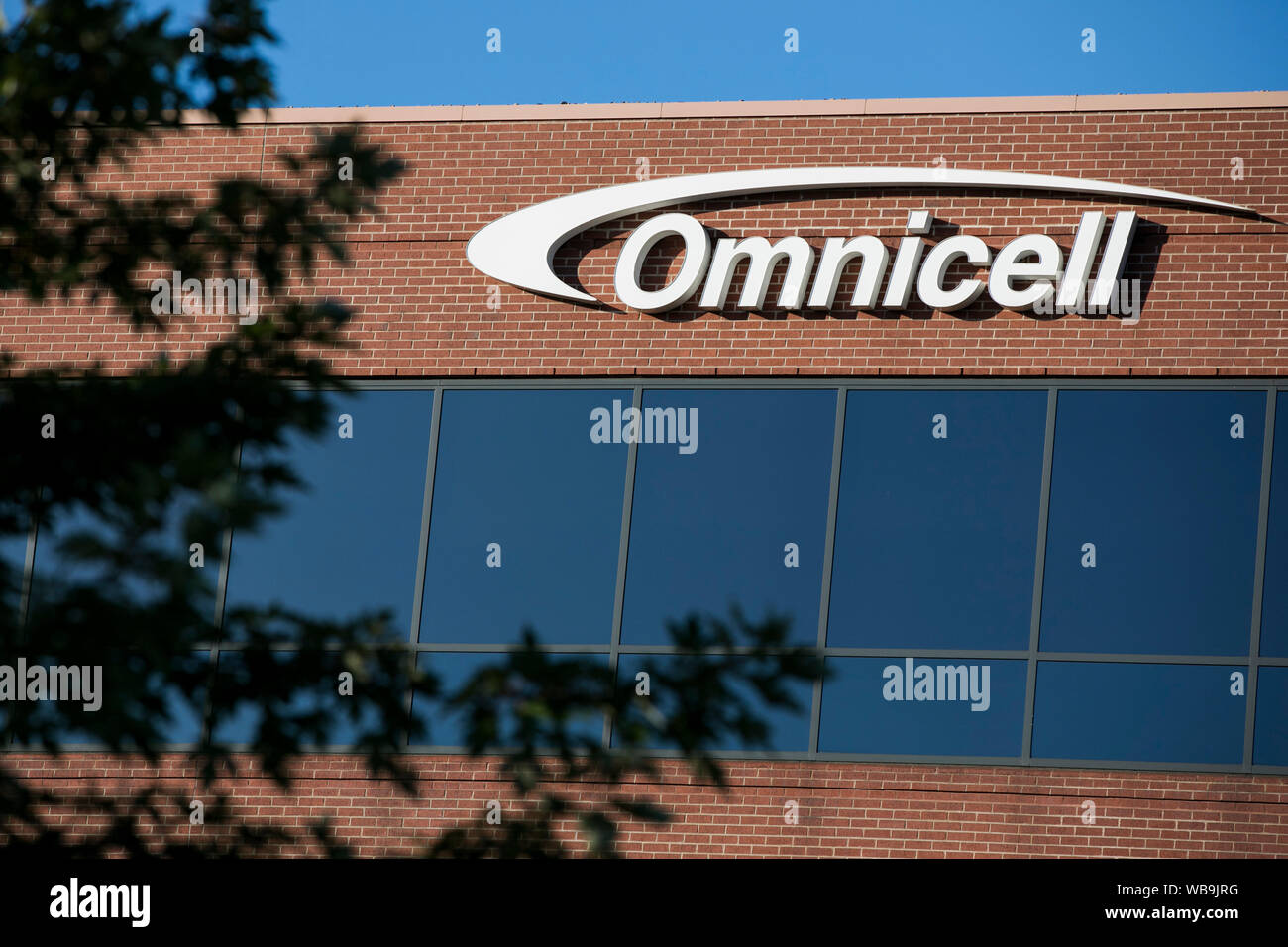 A logo sign outside of a facility occupied by Omnicell in Cranberry ...