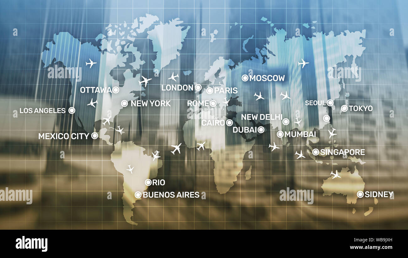 Modern world map names hi-res stock photography and images - Alamy