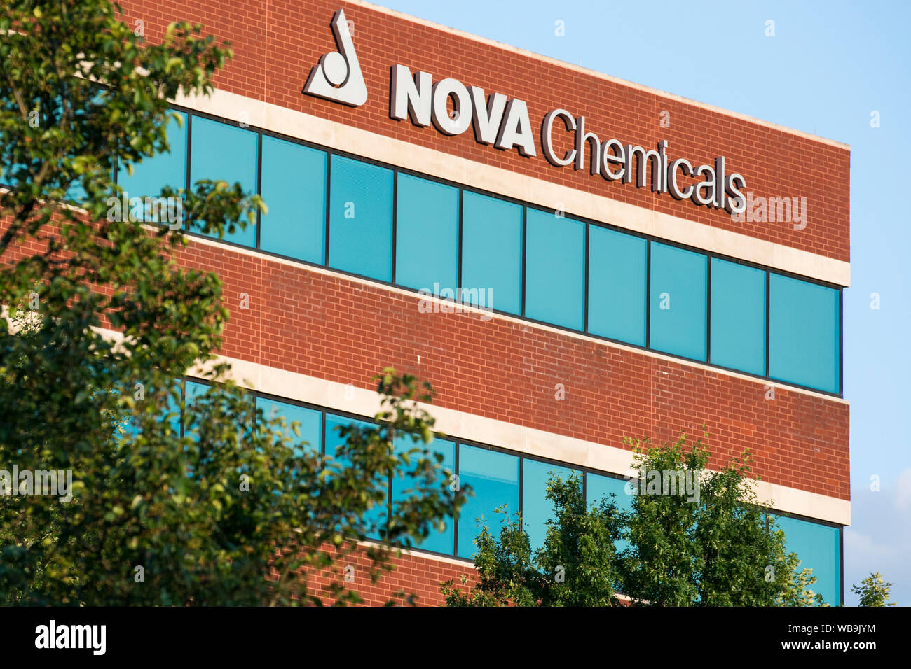 A logo sign outside of a facility occupied by the NOVA Chemicals Corporation in Coraopolis ...