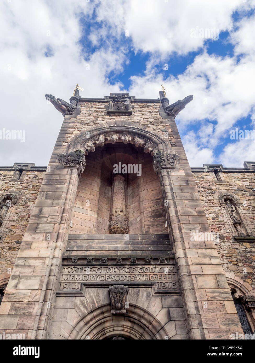 External facades of buildings at Edinburgh Castle on July 29, 2017 in ...
