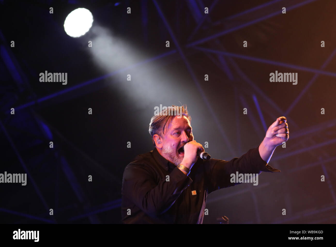 Guy Garvey of Elbow performing during The Big Feastival at Churchill ...