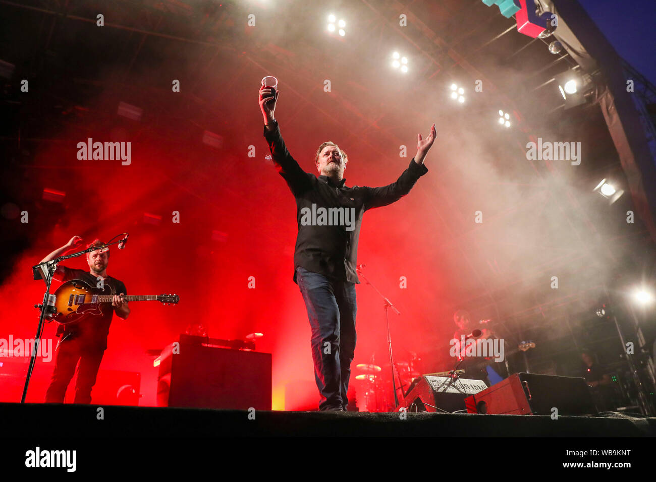 Guy Garvey of Elbow performing during The Big Feastival at Churchill ...