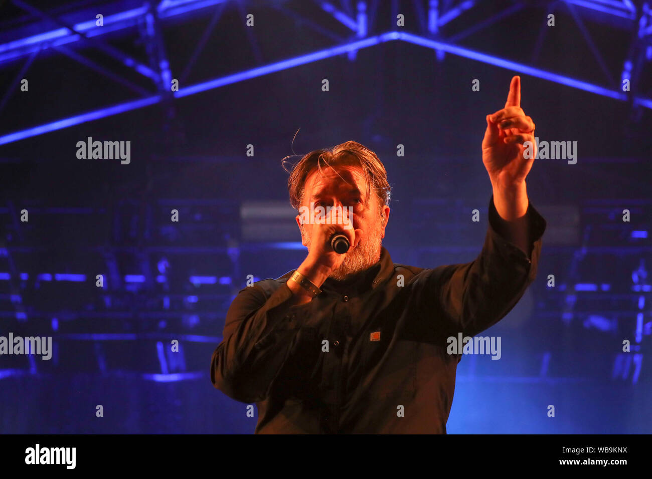 Guy Garvey of Elbow performing during The Big Feastival at Churchill ...