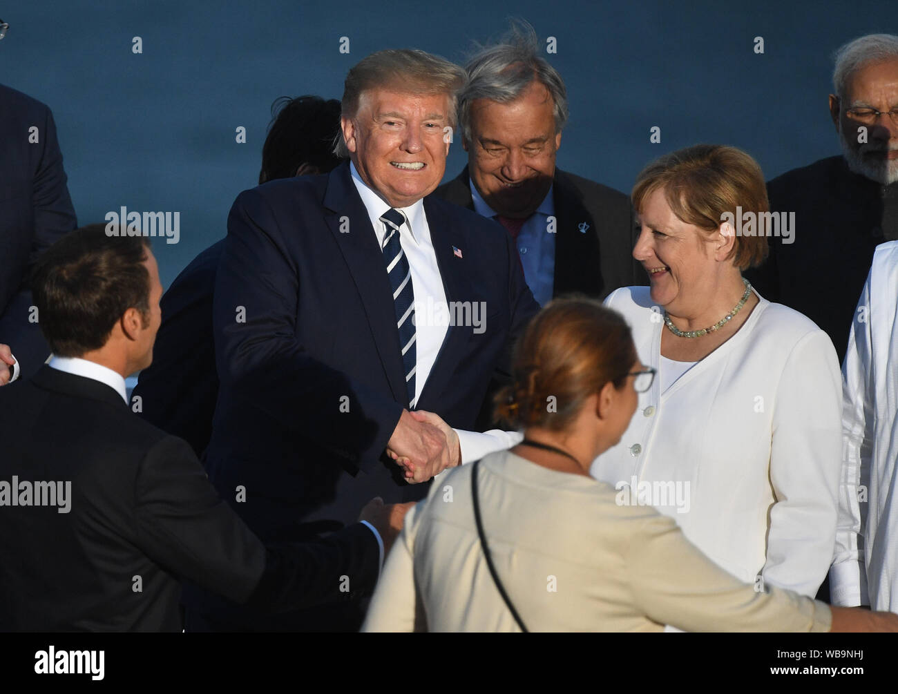 US President Donald Trump and German Chancellor Angela Merkel join ...