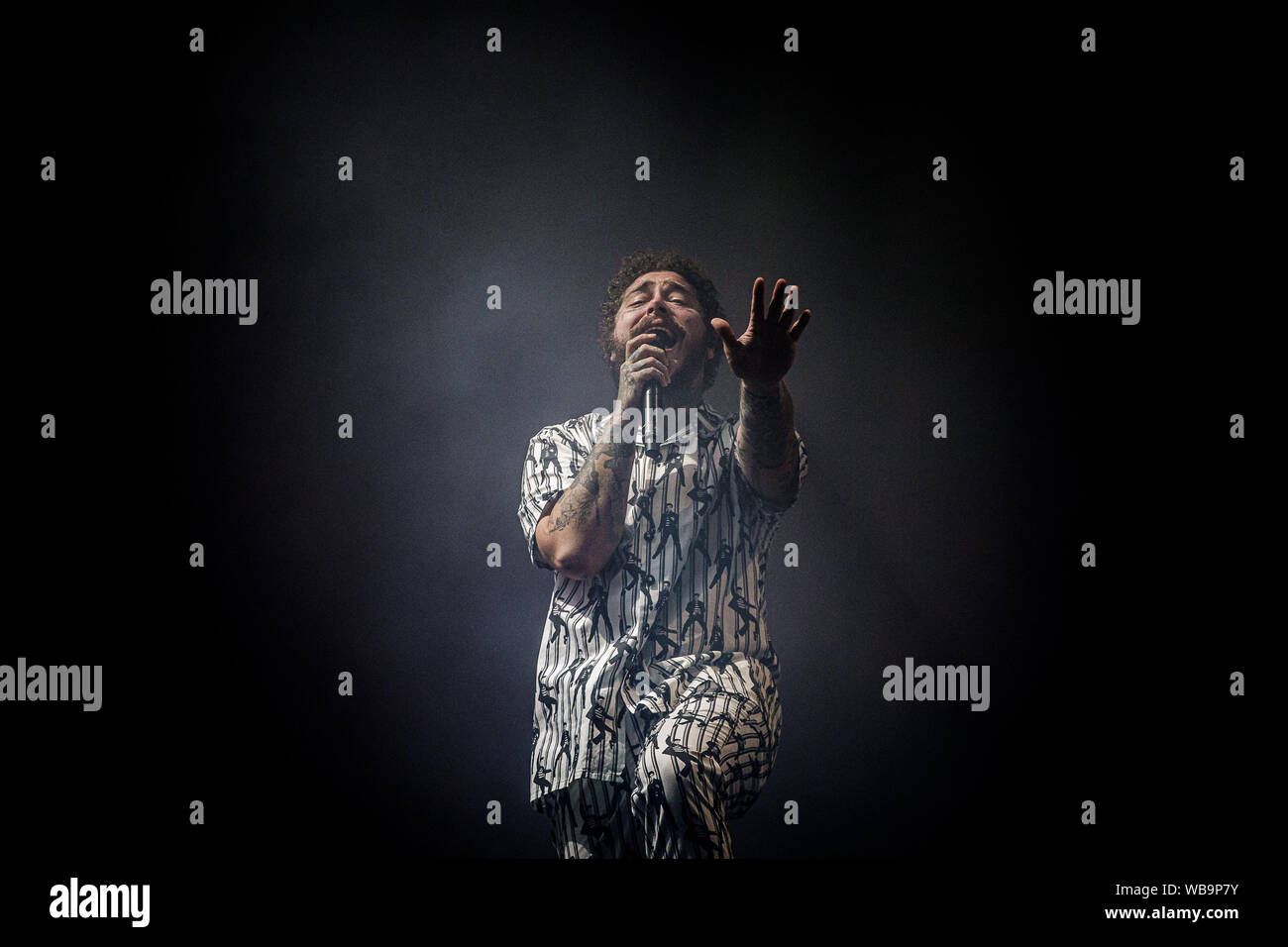 Post Malone performs live on stage at Leeds Festival, UK, 25th Aug ...