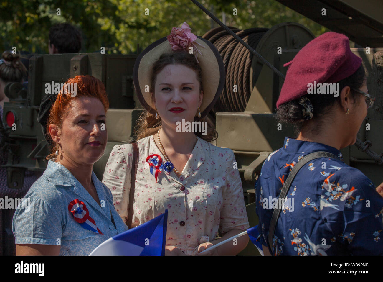 75th anniversary of the liberation of Paris parade of vintage military ...