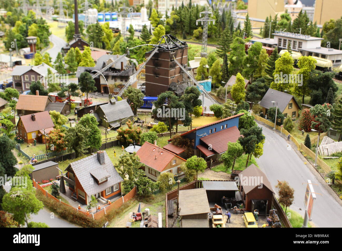 Toy city in a small size, very beautiful Stock Photo - Alamy