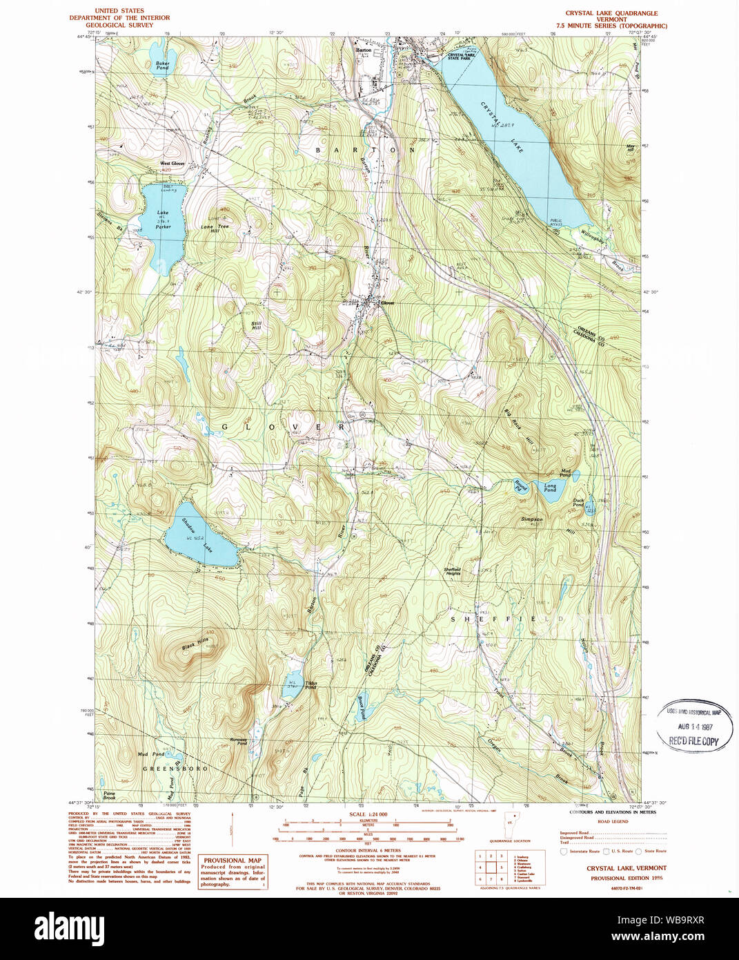 Map of lake crystal hi-res stock photography and images - Alamy