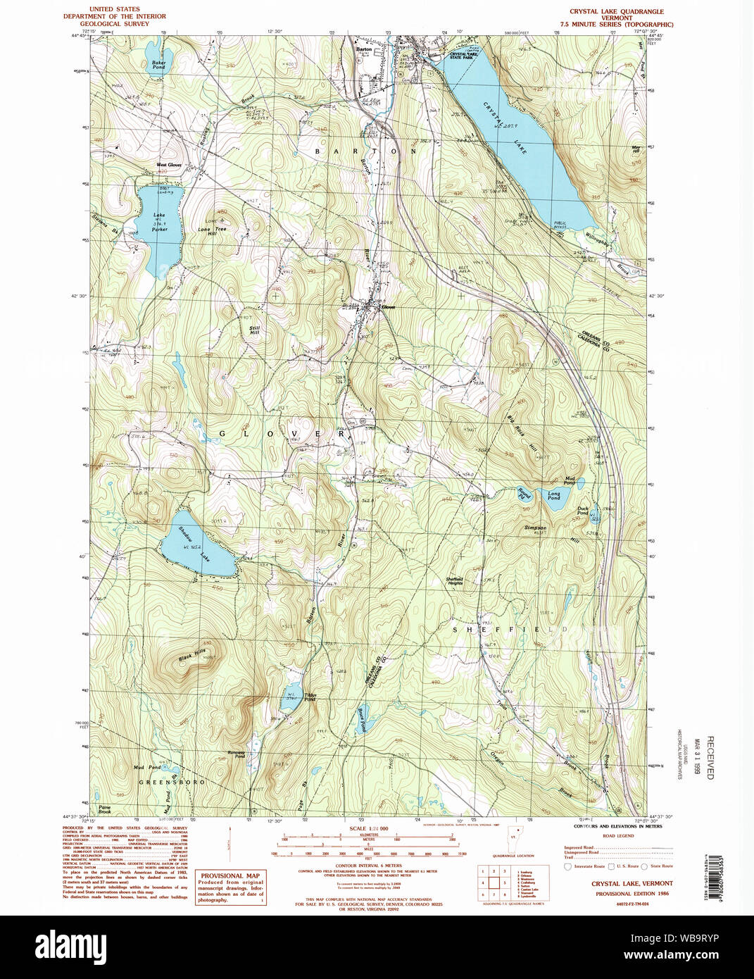 Map of lake crystal hi-res stock photography and images - Alamy