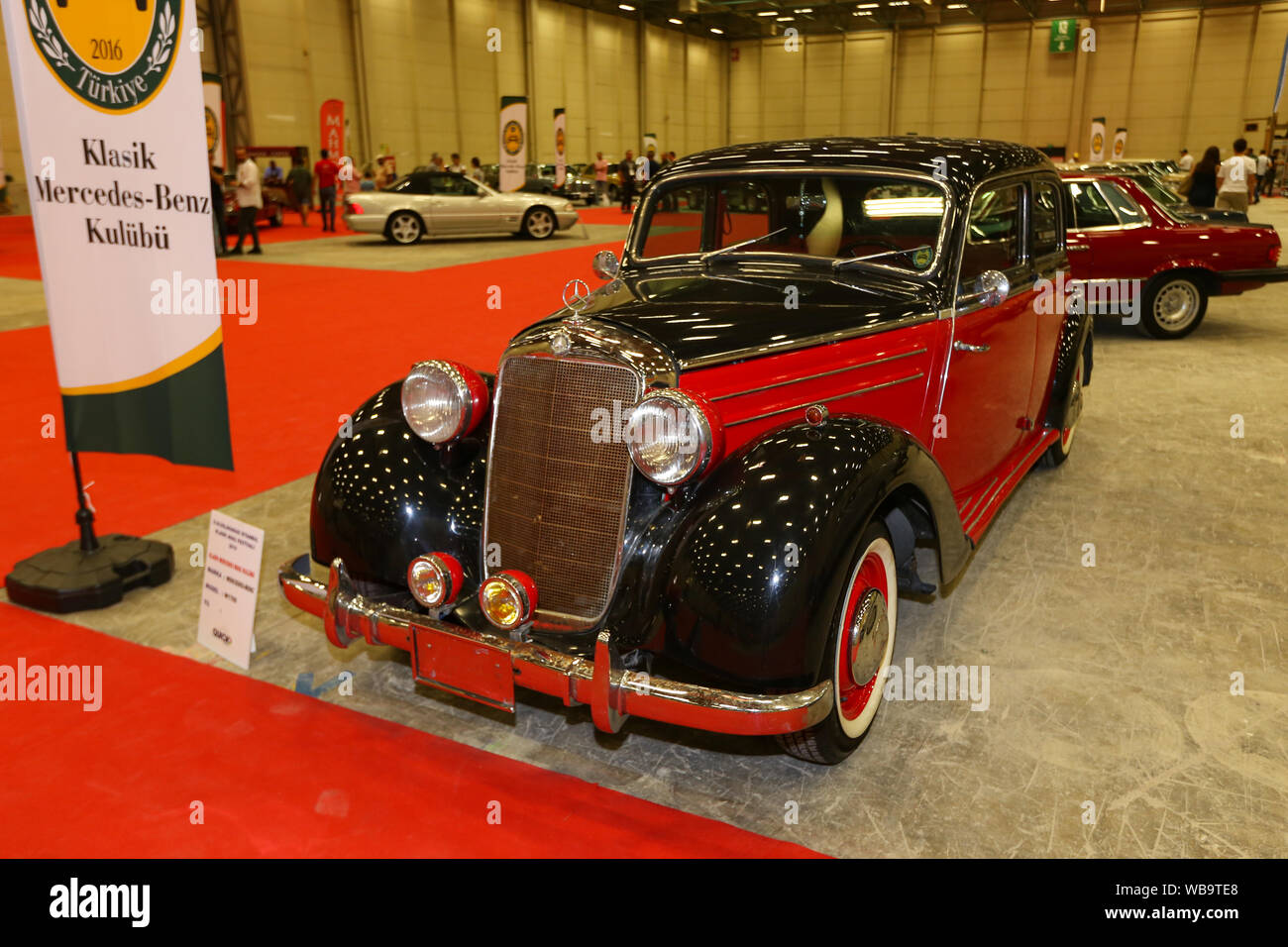 ISTANBUL, TURKEY - JUNE 29, 2019: Mercedes-Benz display at Istanbul ...